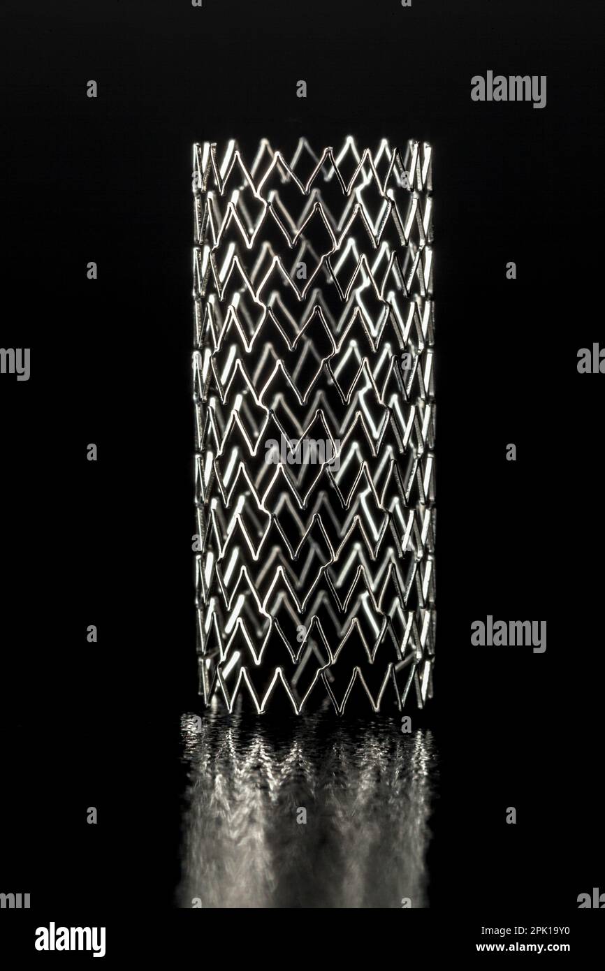 Laser-cut nitinol stent Stock Photo - Alamy