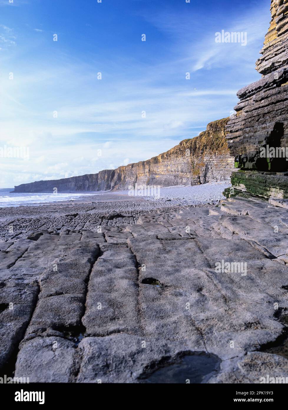 Coastal limestone platform Stock Photo - Alamy