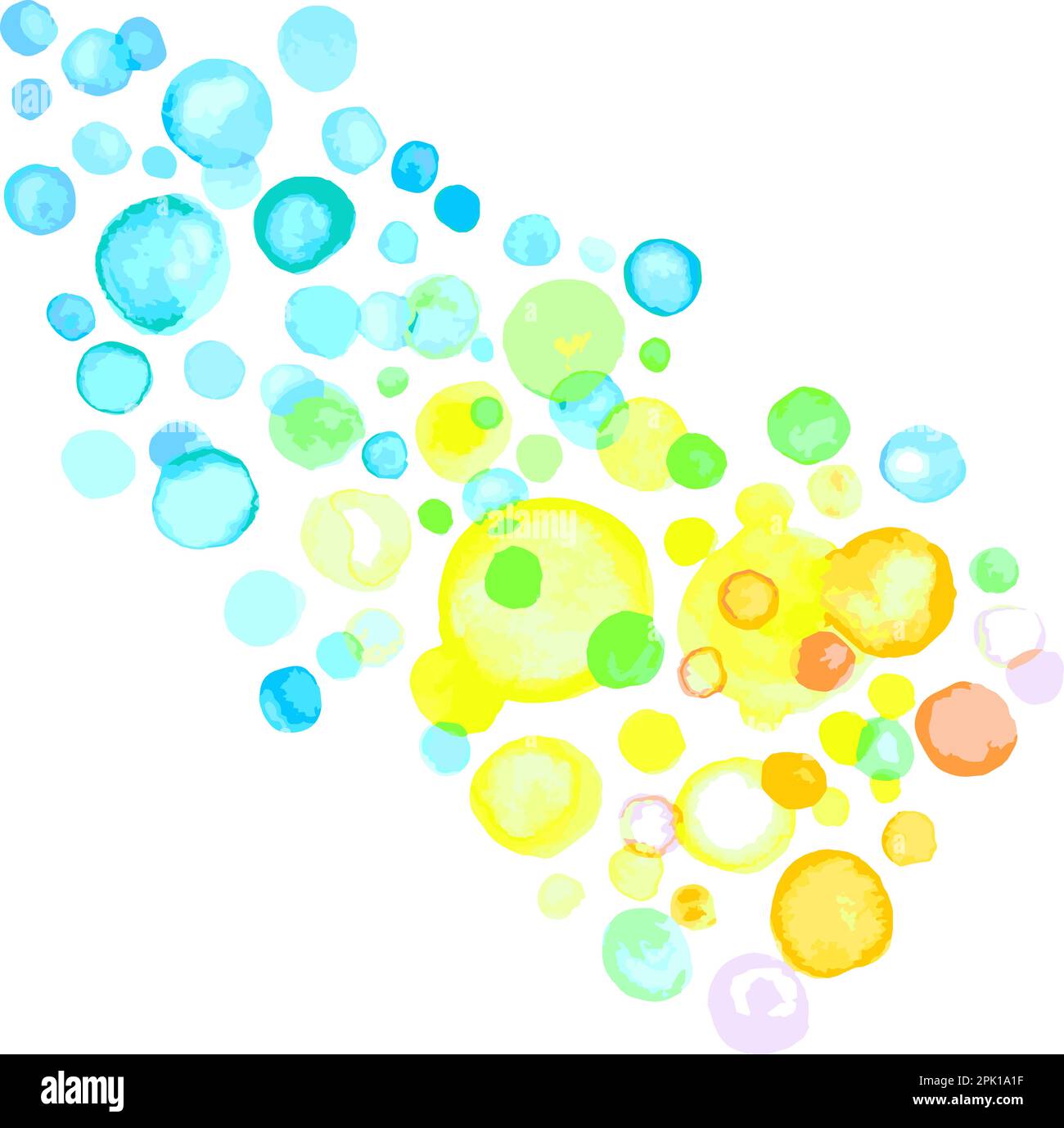 Gradient Watercolor Bubbles Vector Illustration Stock Vector Image ...