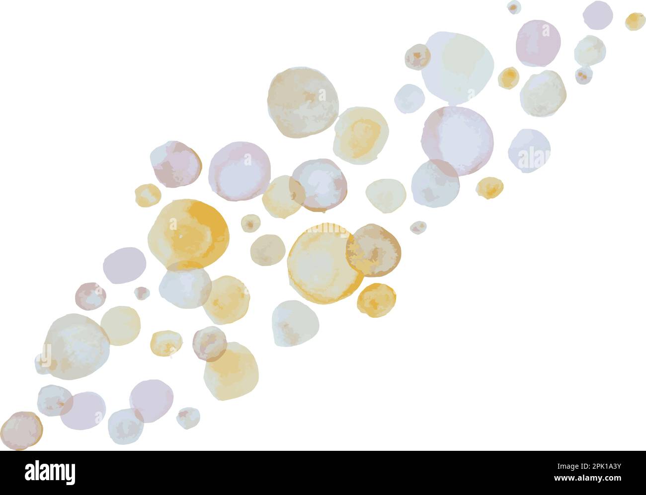 Light Beige Watercolor Bubbles Vector Illustration Stock Vector Image ...
