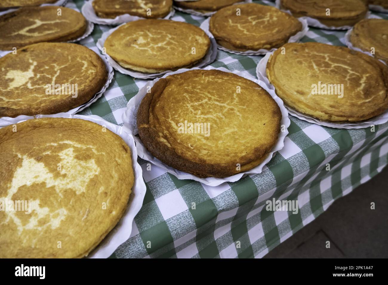 Detail of typical traditional sweet dessert, cream cake Stock Photo - Alamy