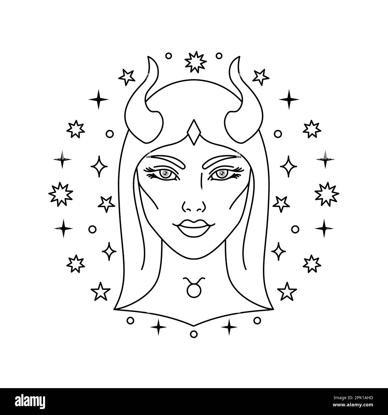 Taurus Zodiac Sign Stock Vector Image And Art Alamy