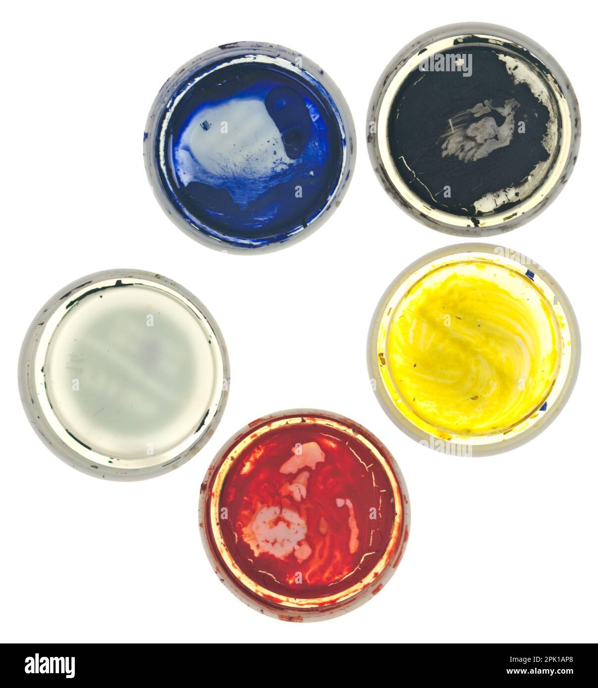 Paint can lids and brush hi-res stock photography and images - Alamy