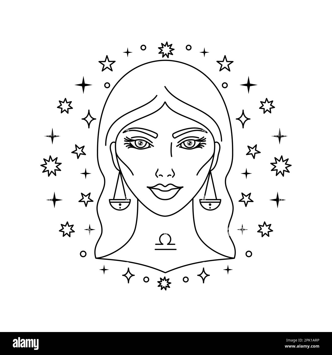 Libra zodiac sign Stock Vector Image & Art - Alamy