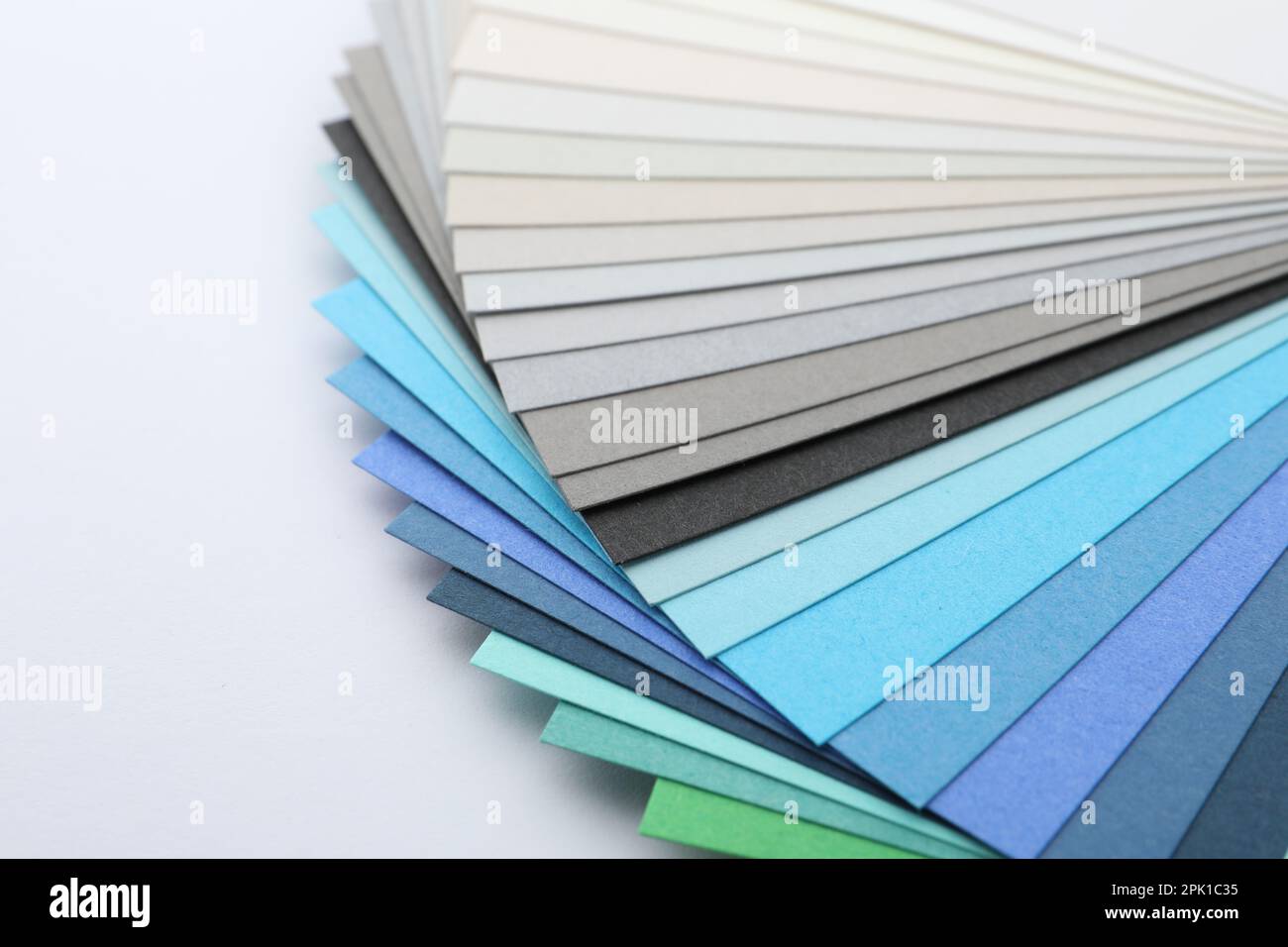 Color palette samples on white background, closeup Stock Photo - Alamy