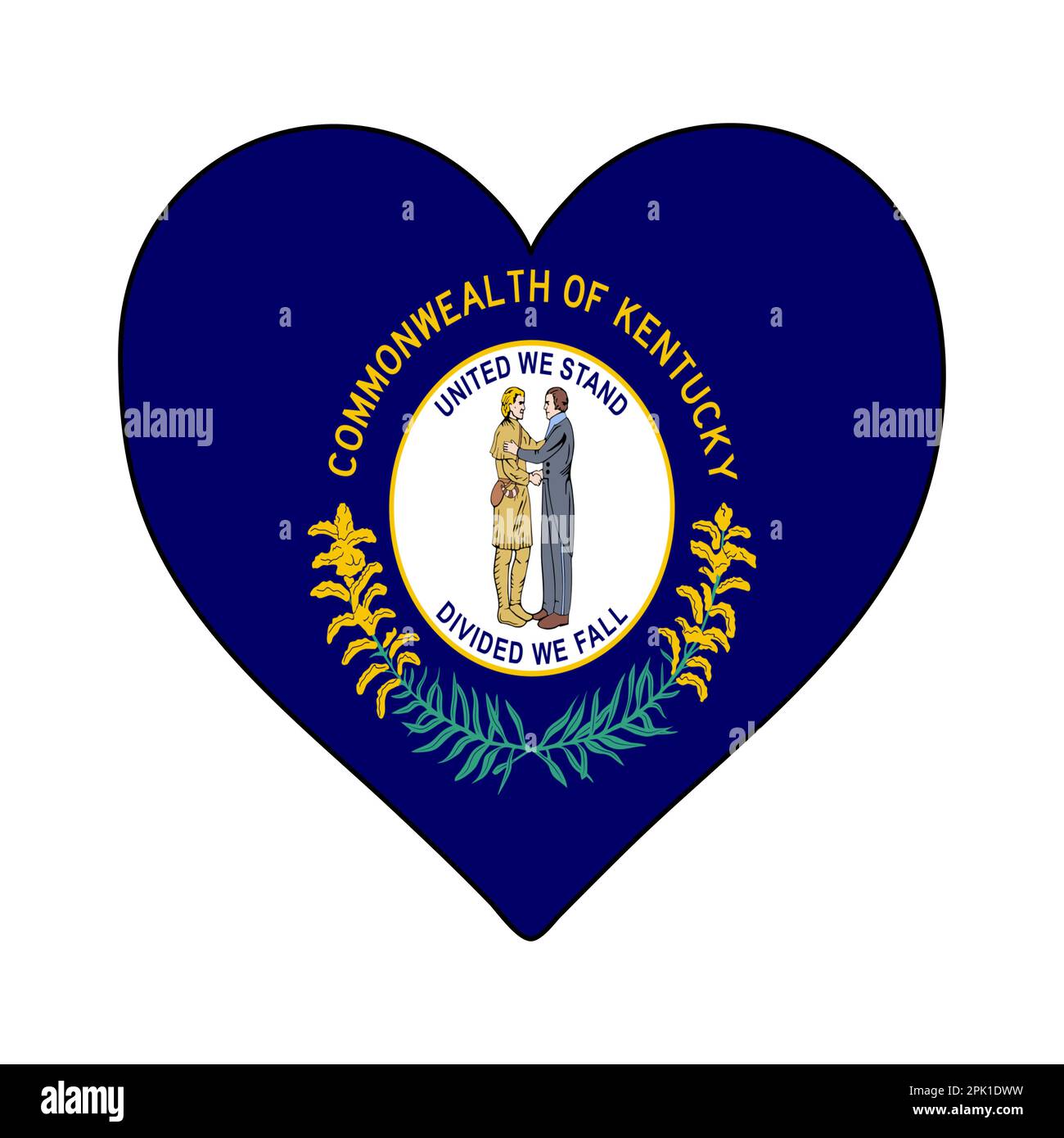 Kentucky Heart Shape Flag. Love Kentucky. Visit Kentucky. Northern ...