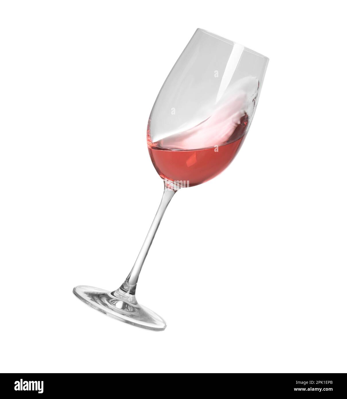 Glass with tasty dark rose wine isolated on white Stock Photo - Alamy