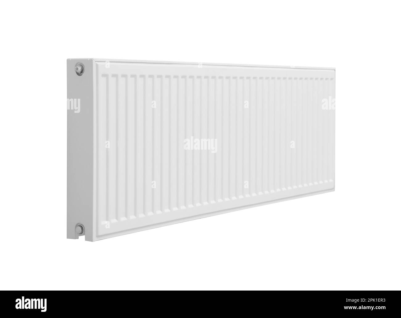 Modern panel radiator on white background. Heating system Stock Photo ...