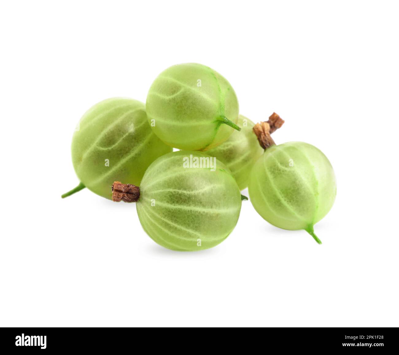 Pile of fresh ripe gooseberries on white background Stock Photo - Alamy