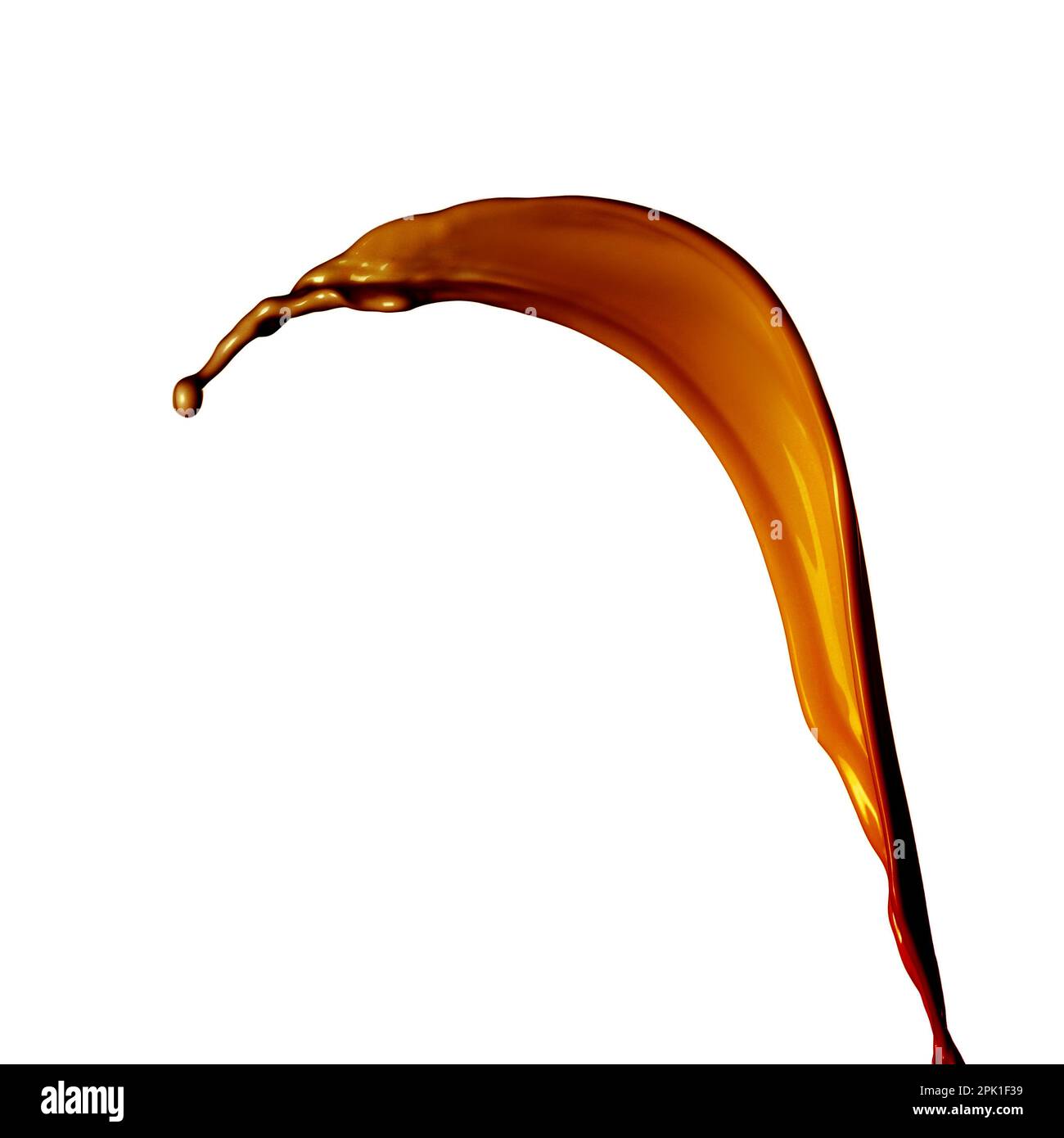 Splash of tasty soy sauce isolated on white Stock Photo - Alamy