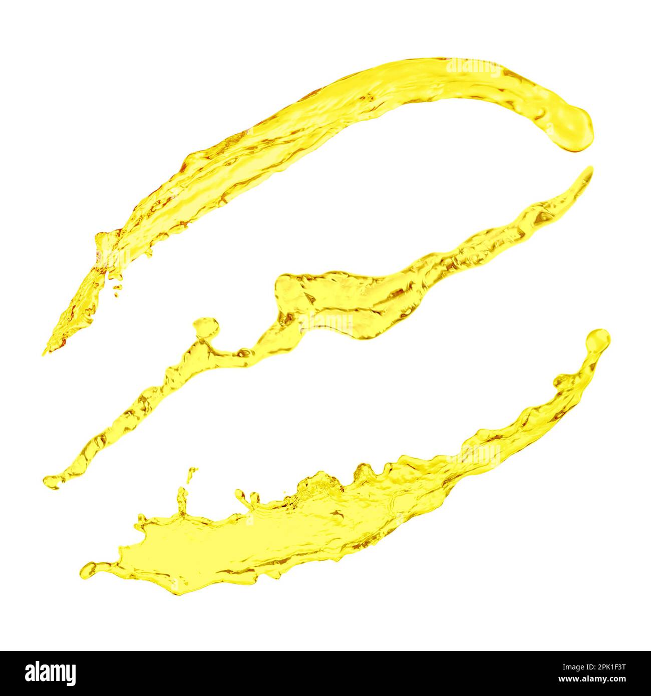 Natural organic cooking oil splashing on white background Stock Photo ...