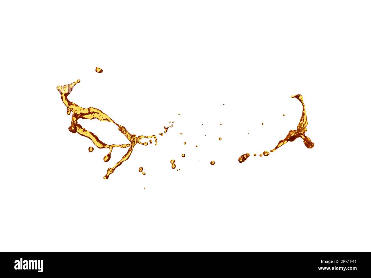 Natural organic cooking oil splashing on white background Stock Photo ...
