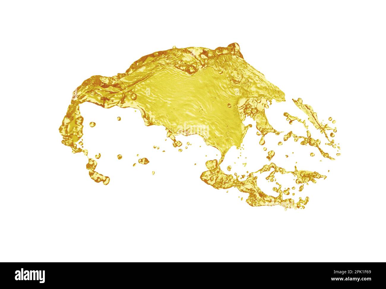 Natural organic cooking oil splashing on white background Stock Photo ...