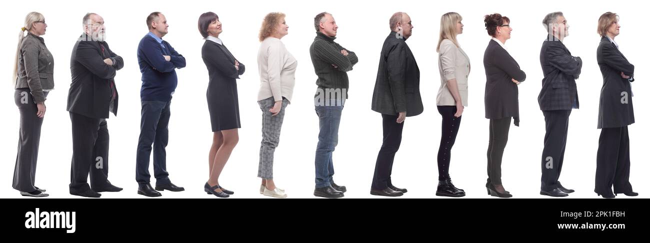 group of successful business people isolated on white Stock Photo - Alamy