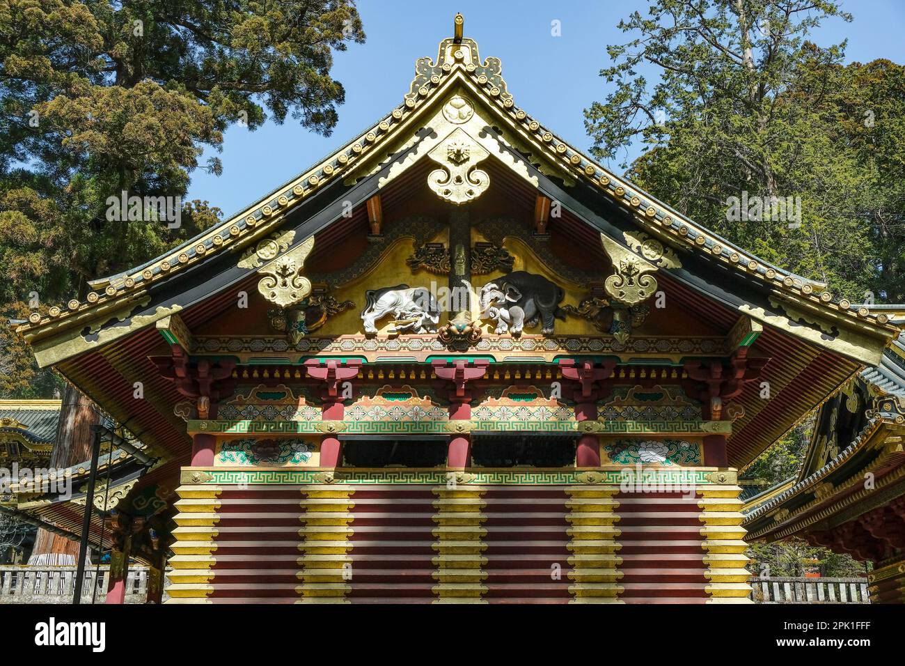 Nikko, Japan - March 11, 2023: Nikko Toshogu, the shinto shrine a ...