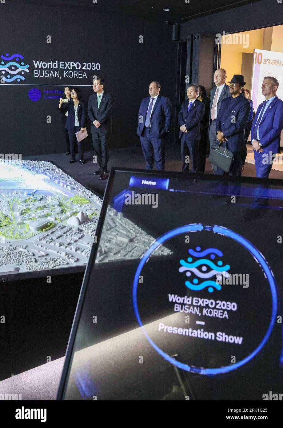 05th Apr, 2023. BIE delegation's inspection of Busan for 2030 World Expo An on-site inspection ...