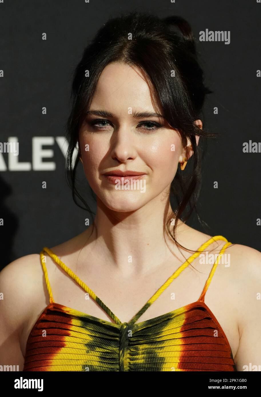 Rachel Brosnahan arrives at a screening of "The Marvelous Mrs. Maisel ...