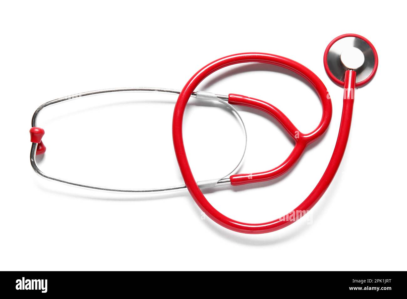 Modern stethoscope isolated on white Stock Photo - Alamy