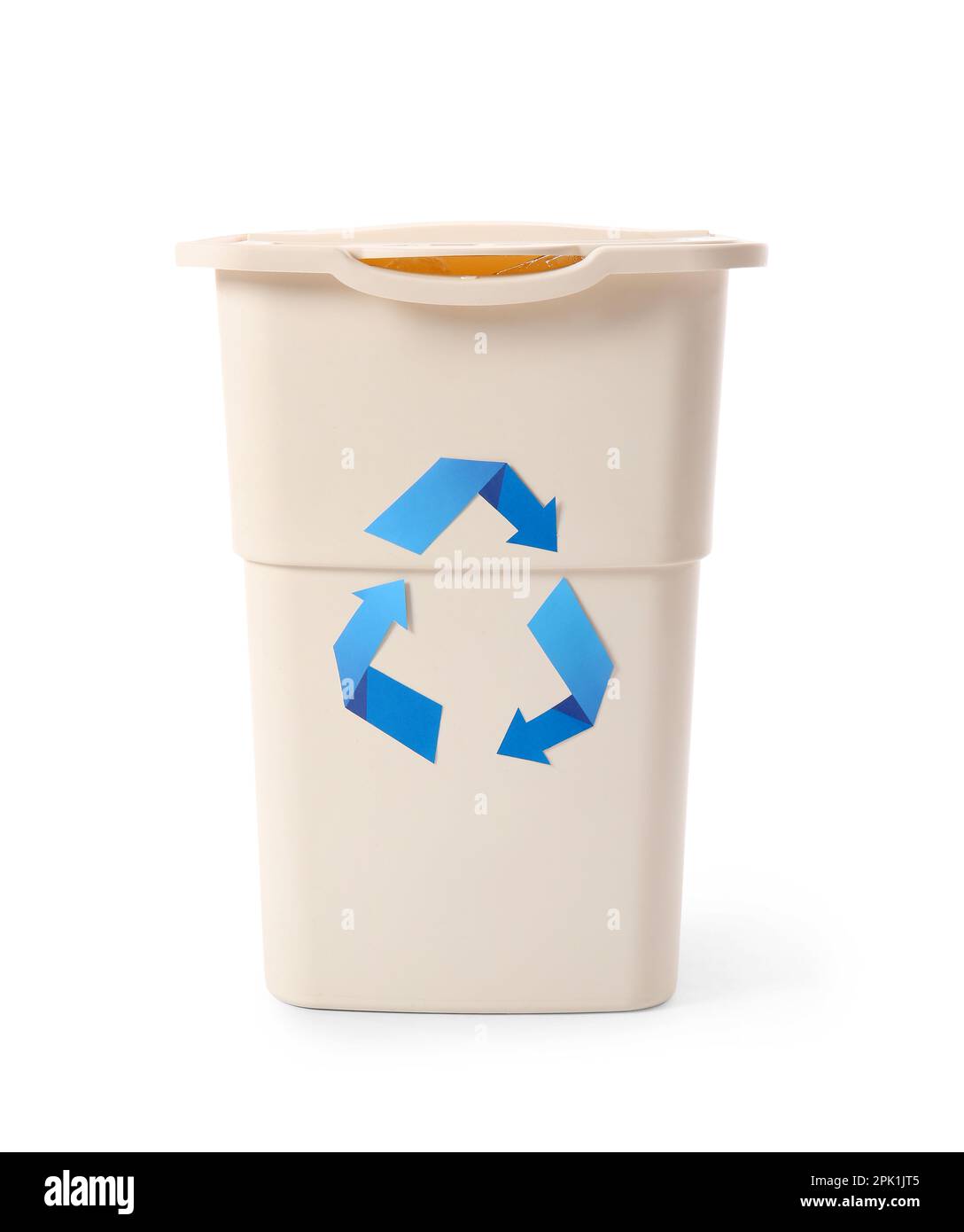 Container for garbage isolated on white. Recycling concept Stock Photo ...