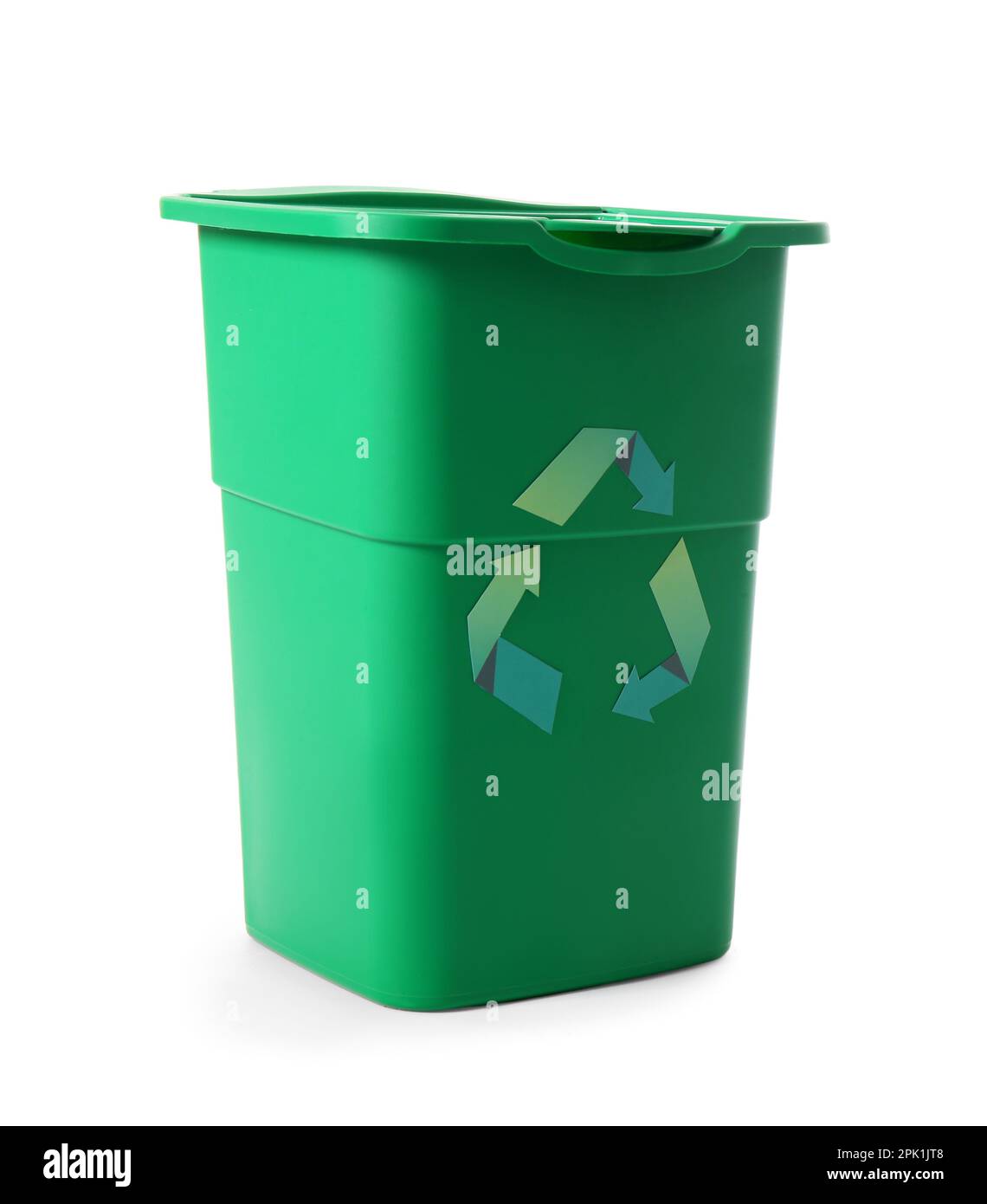 Green container for garbage isolated on white. Recycling concept Stock ...