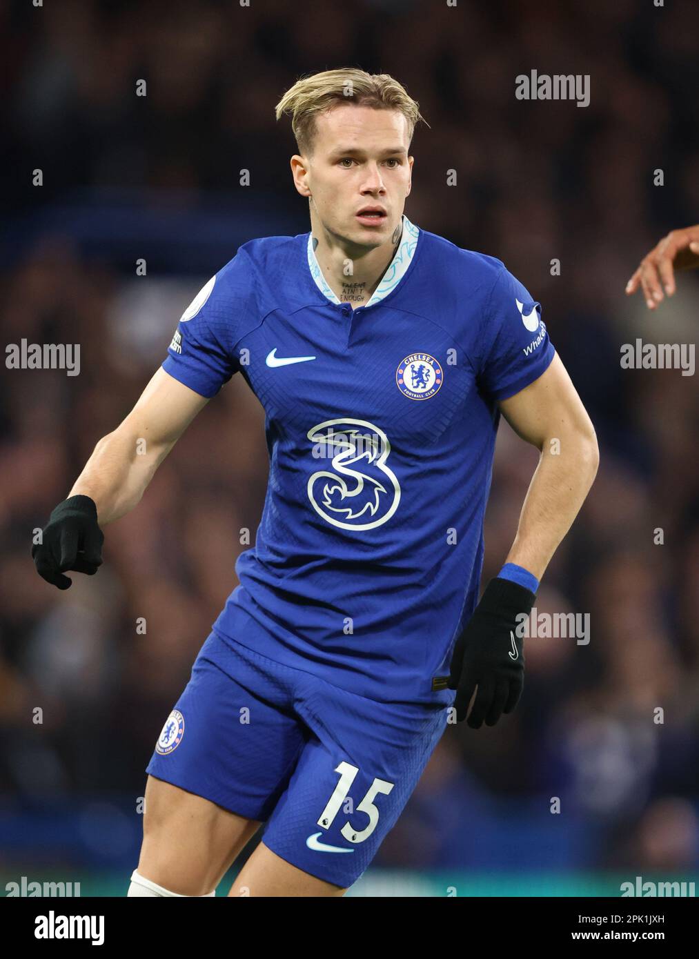 London, UK. 04th Apr, 2023. Mykhailo Mudryk (C) at the Chelsea v ...