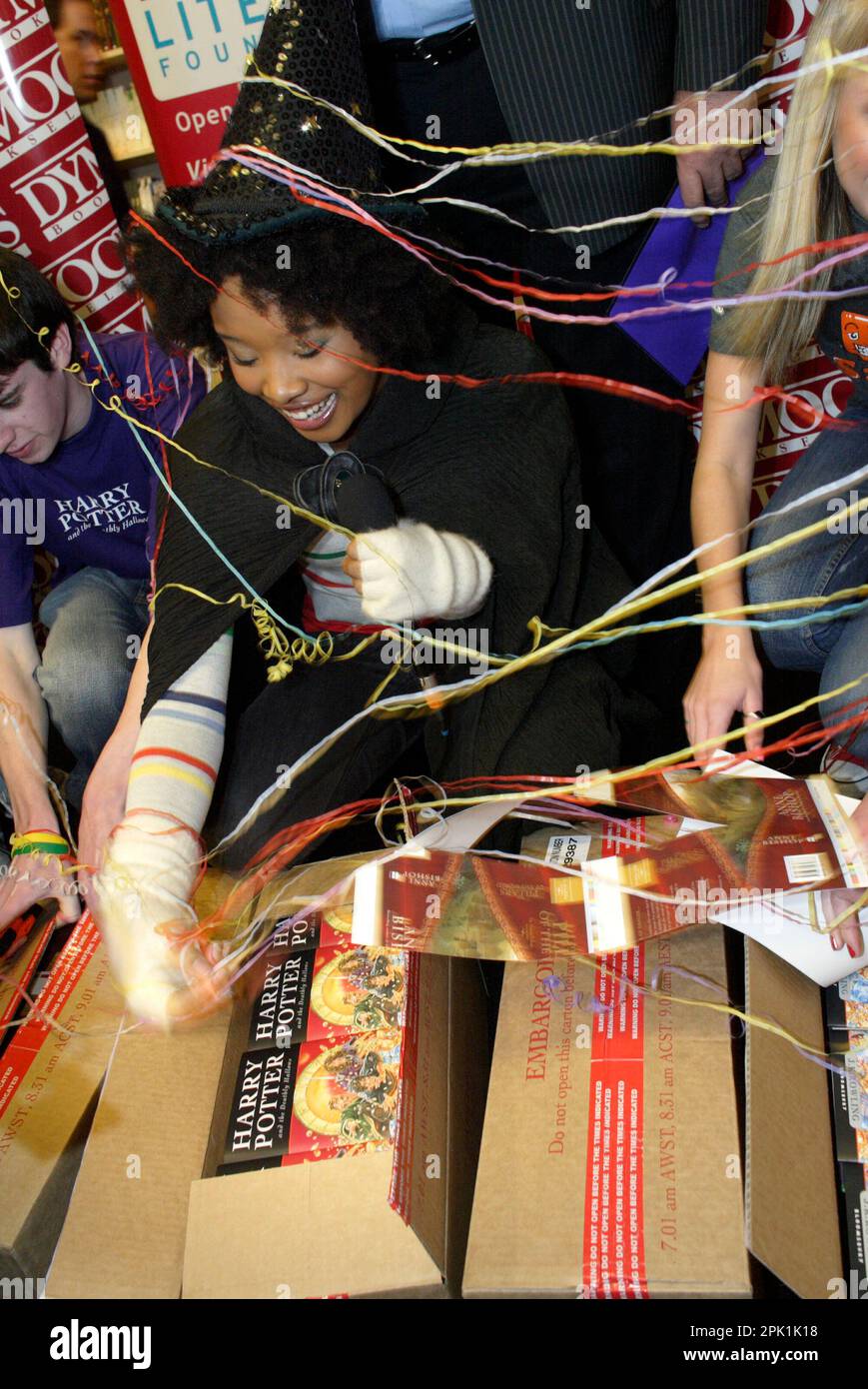 Fuzzy at the Australian release of Harry Potter & The Deathly Hallows ...