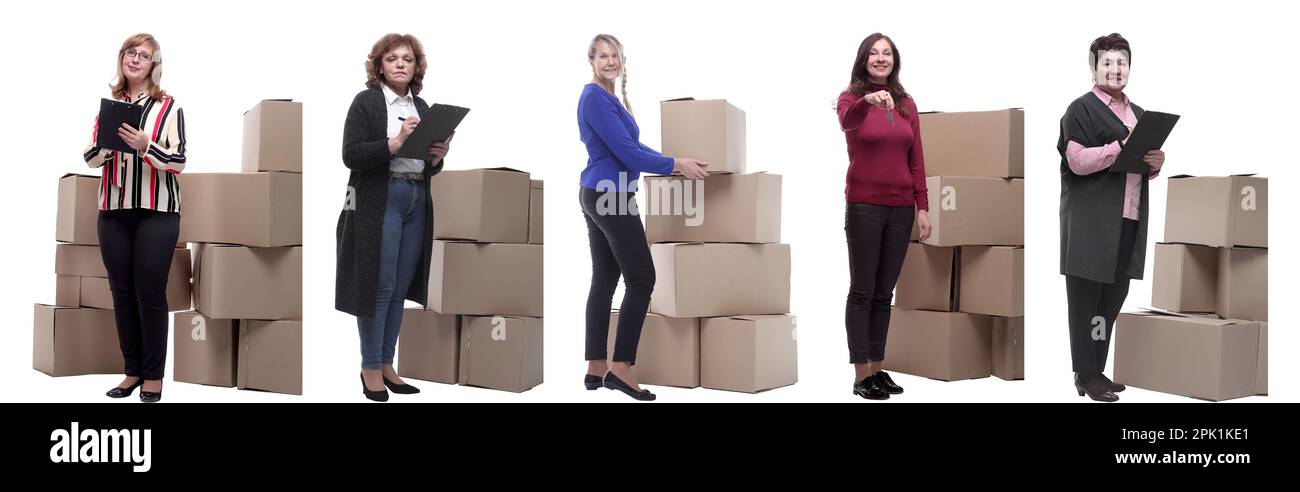 Workers lifting heavy box hi-res stock photography and images - Alamy