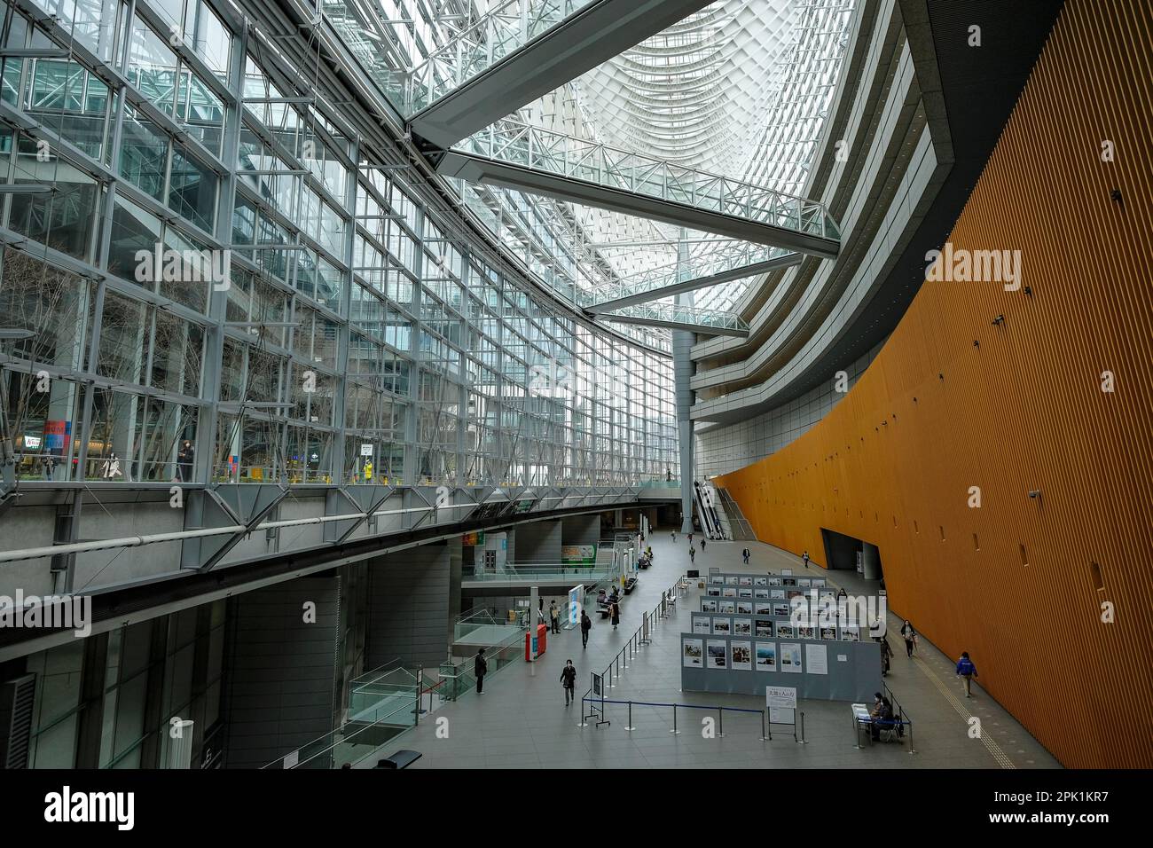 Tokyo, Japan - March 5, 2023: Interior of the Tokyo International Forum ...
