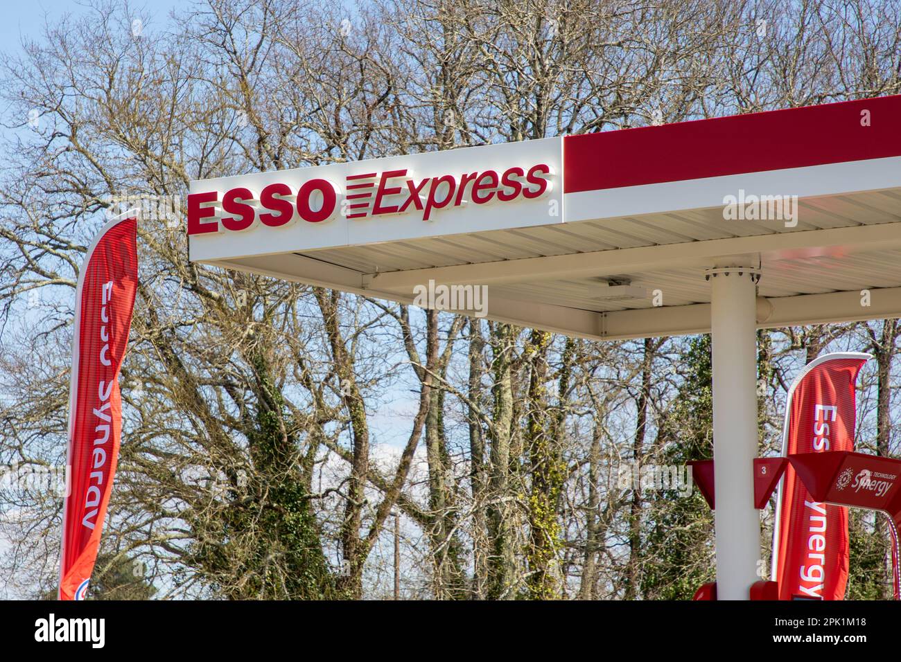 Bordeaux , Aquitaine France - 04 02 2023 : Esso Express gas station ...