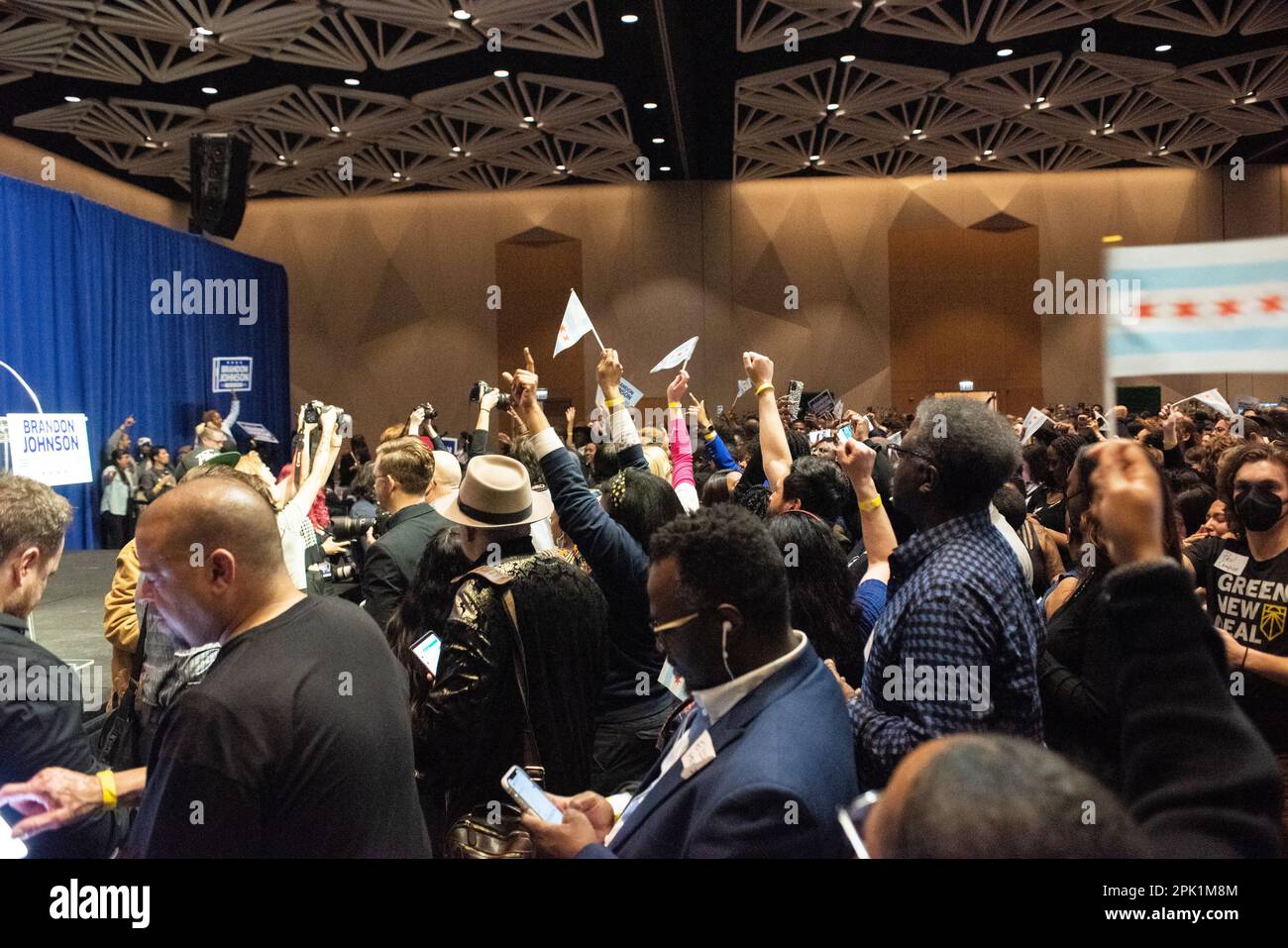 Election night party for newly elected Mayor of Chicago, Brandon ...