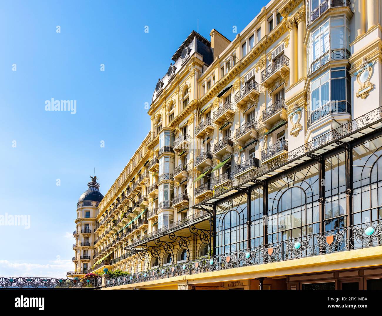 Nice, France - August 7, 2022: Historic Belle Epoque luxury Ancien ...
