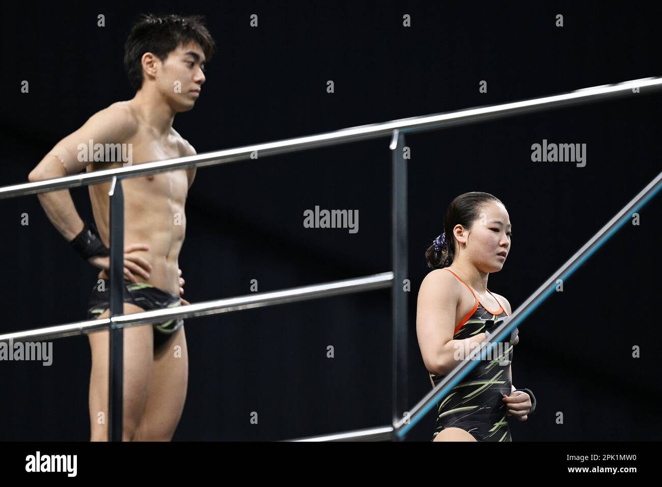 Tokyo, Japan. Credit: MATSUO. 5th Apr, 2023. Reo Nishida & Karen Yamasaki Diving : Tsubasa Japan ...