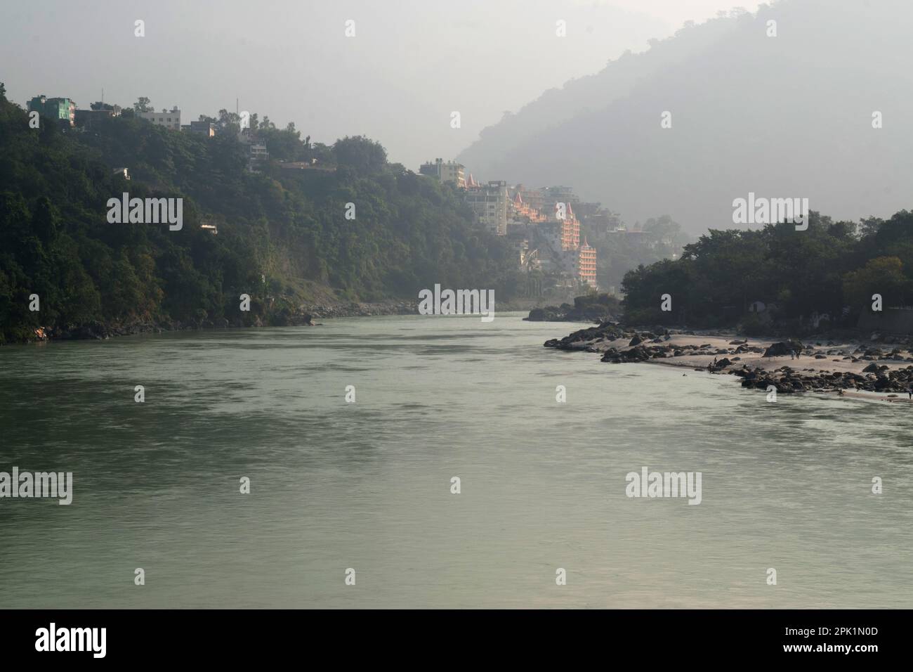 Beautiful ganga river view in rishikesh Stock Photo - Alamy