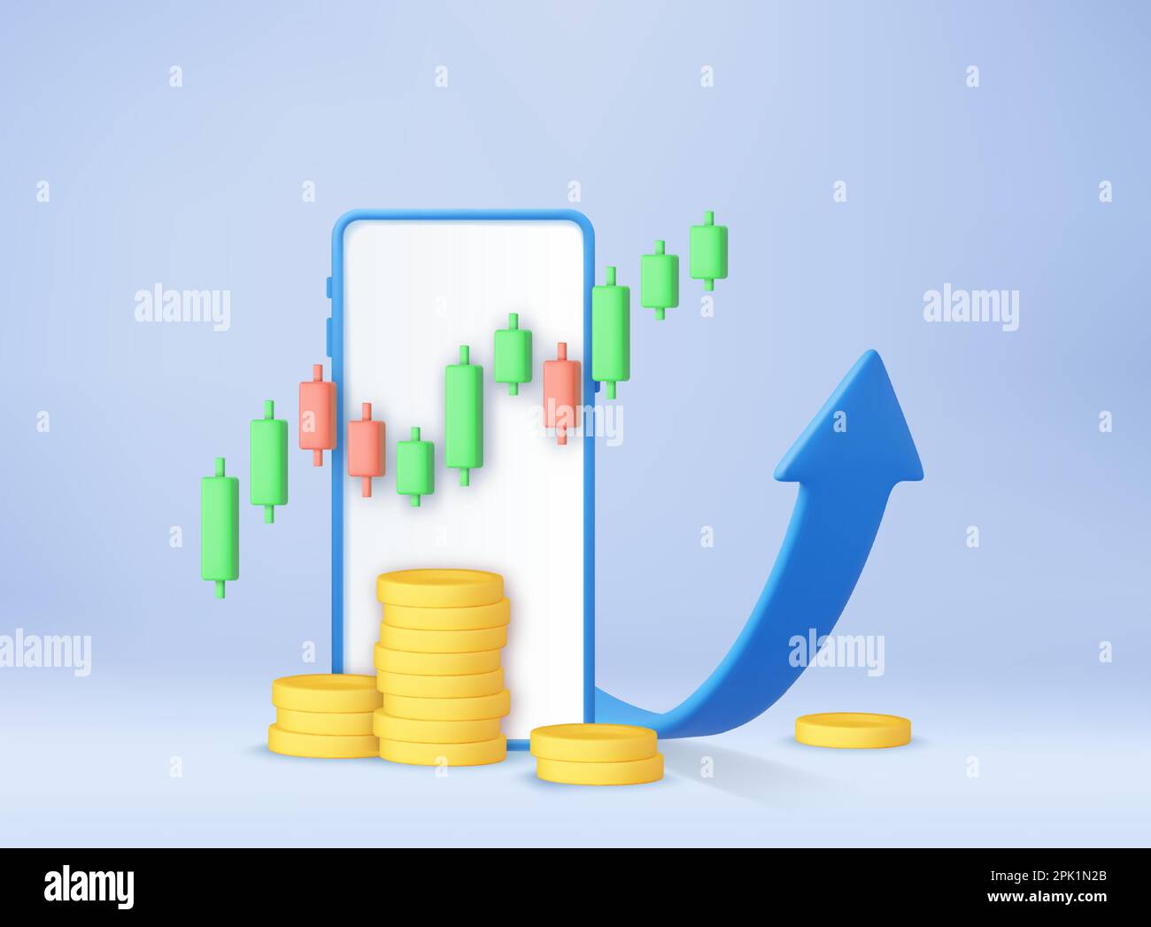 Illustration mobile phone arrow Stock Vector Images - Alamy