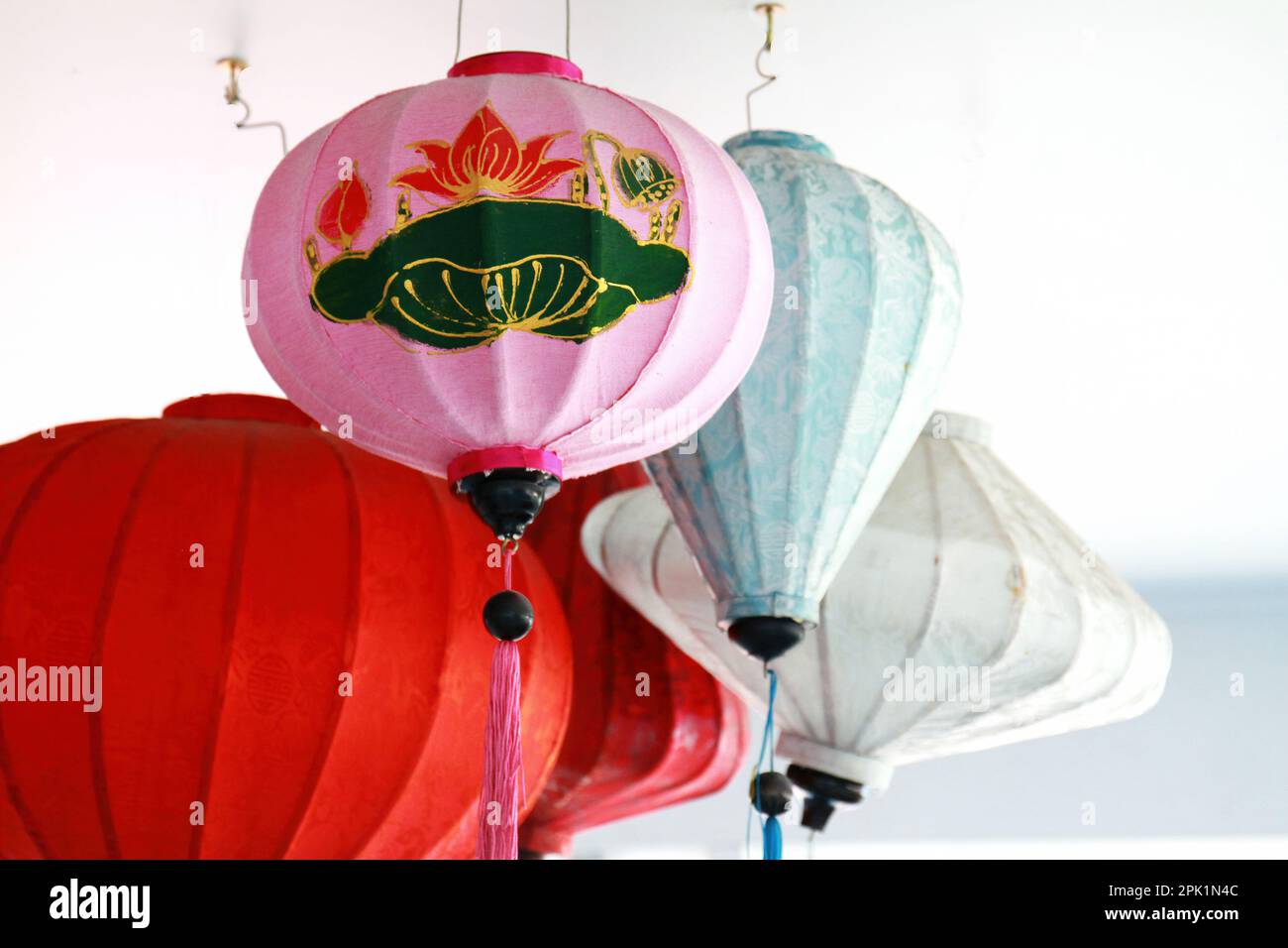 A few images of celebration lights, asian culture lights, colorful ...