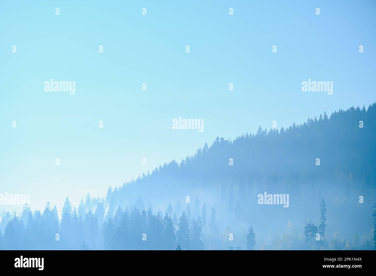Blue gradient landscape hi-res stock photography and images - Alamy