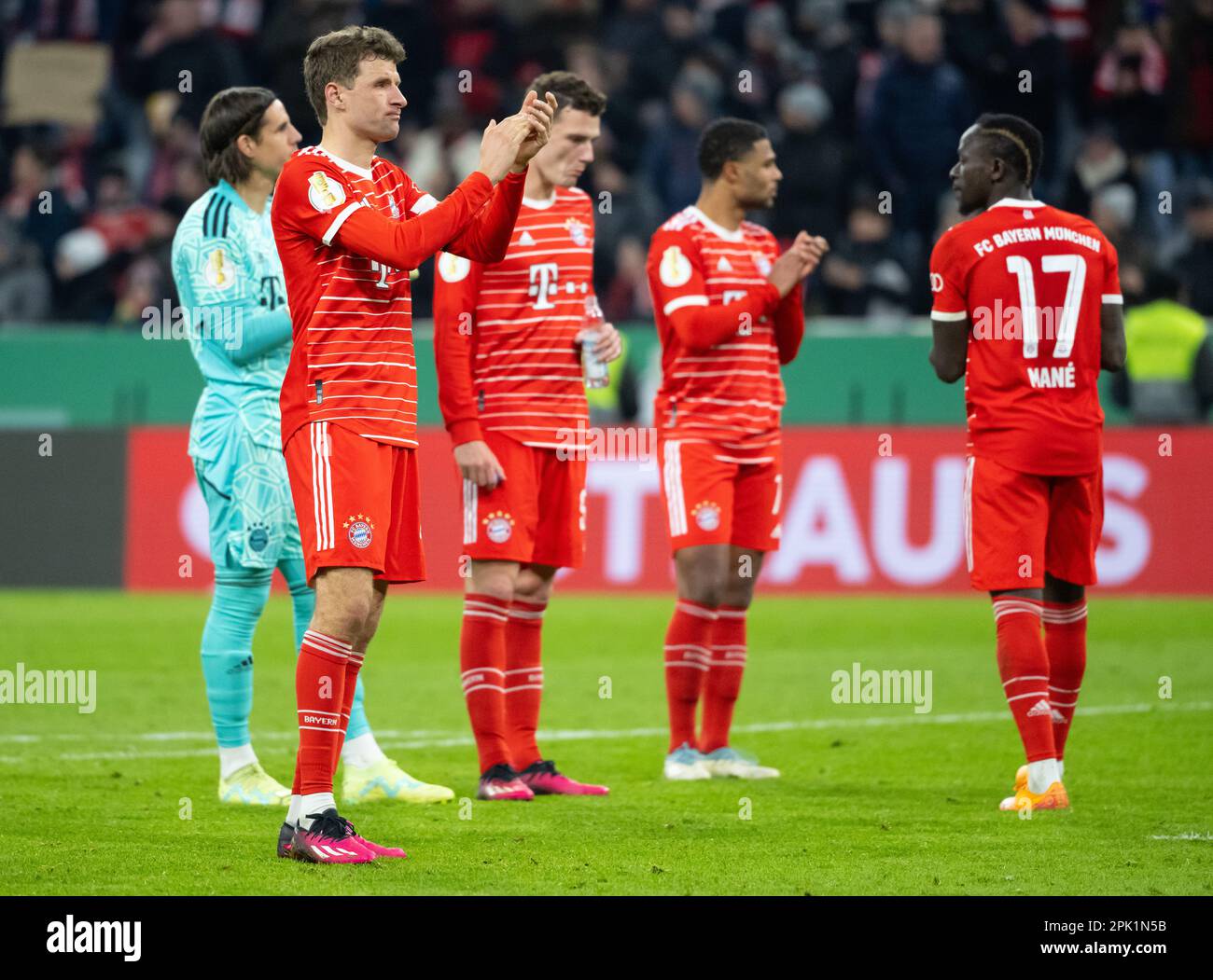 Munich, Germany. 04th Apr, 2023. Soccer: DFB Cup, Bayern Munich - SC ...