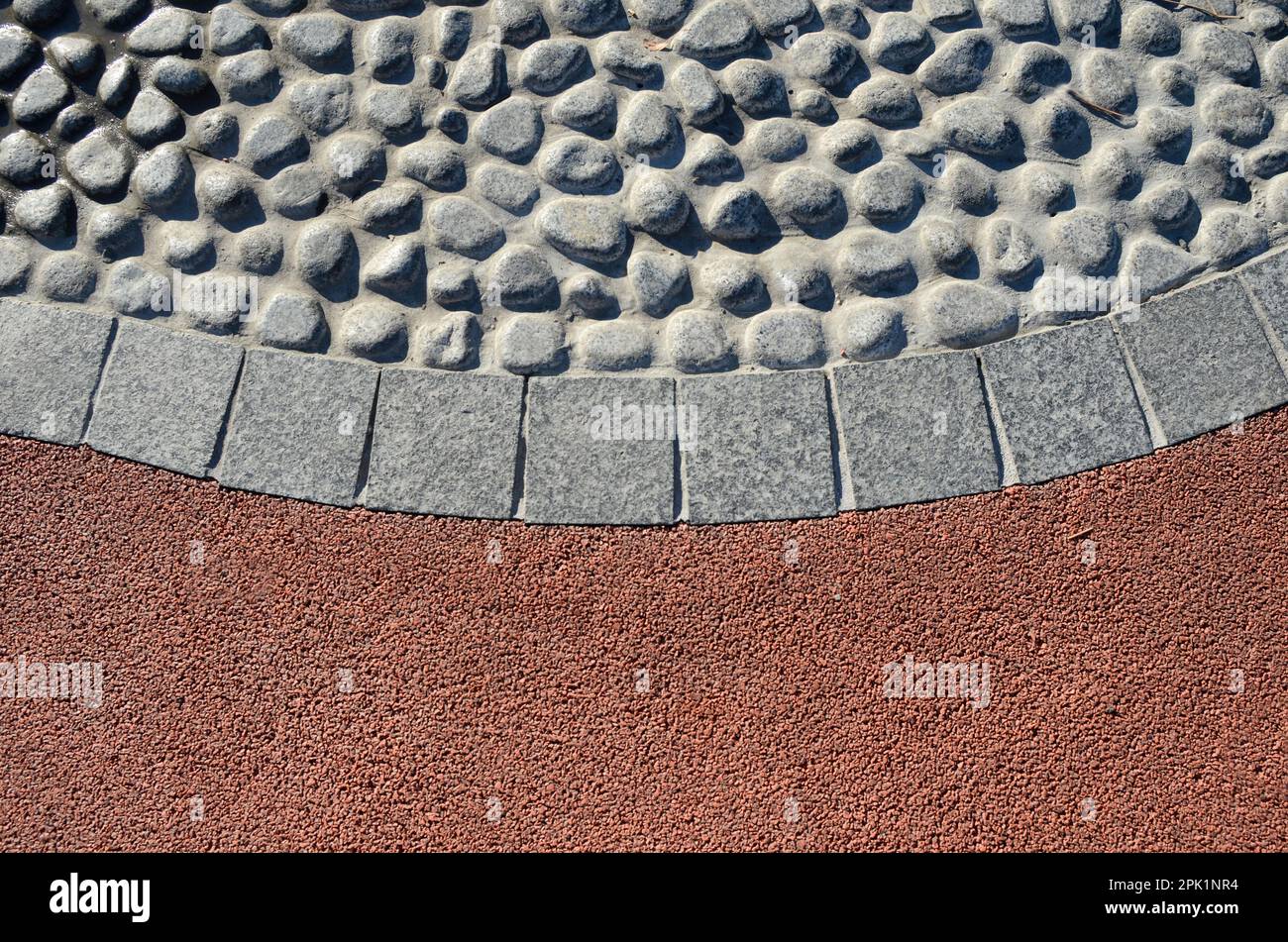 Pebble stone path walkway hi-res stock photography and images - Alamy