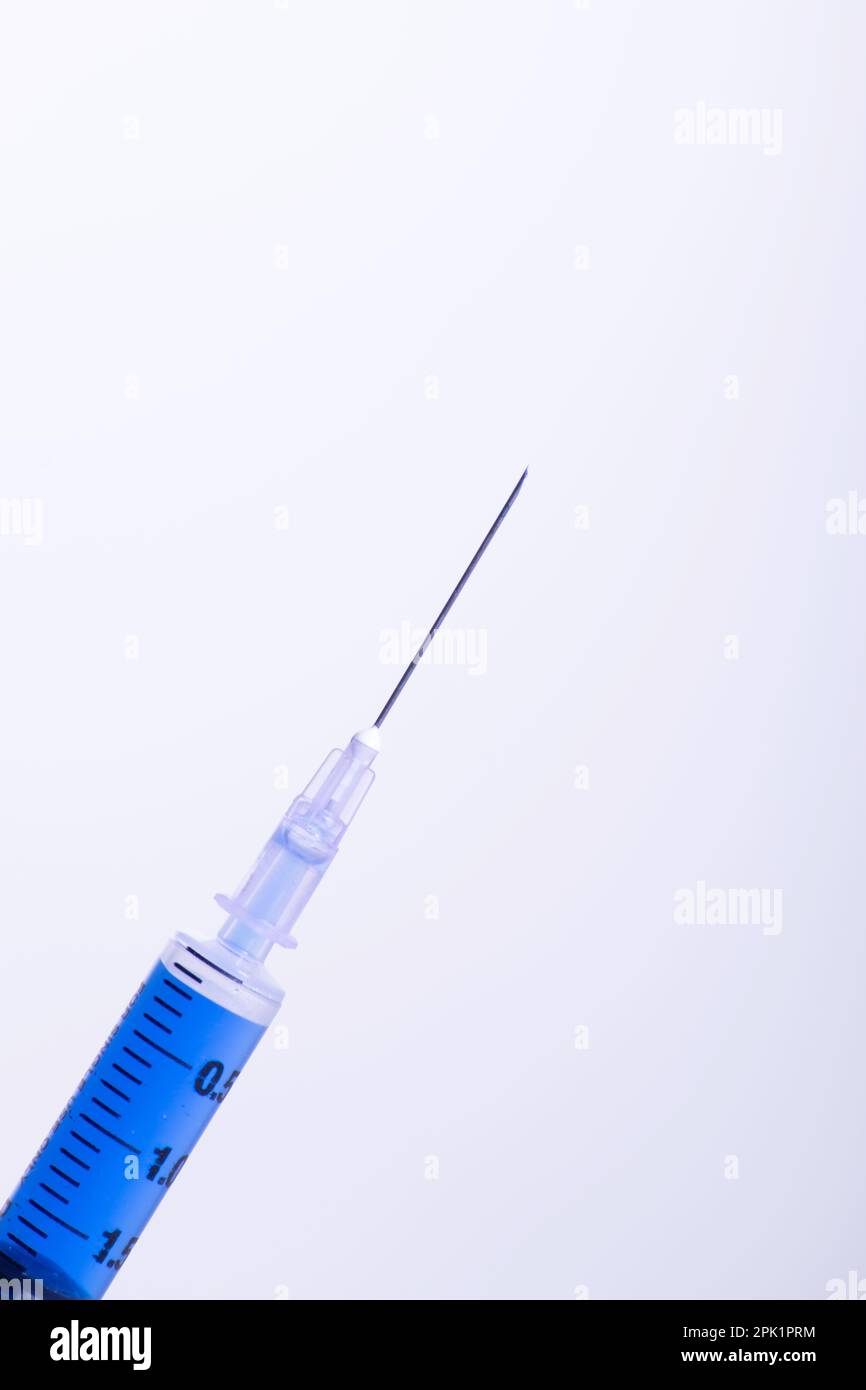 Medical syringe injection on grey hi-res stock photography and images ...