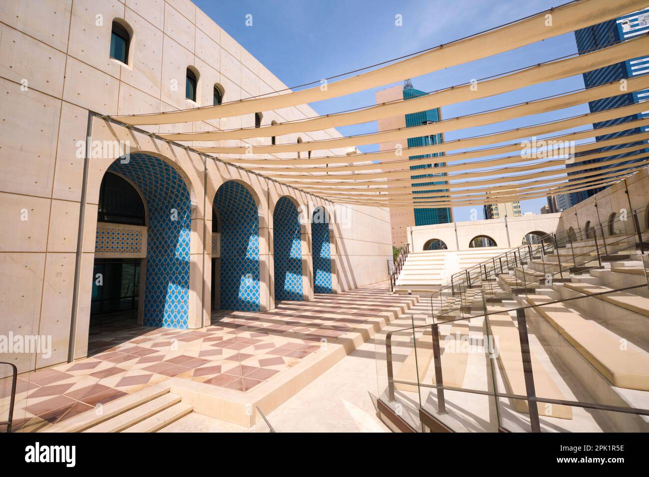 The modrn, open air, small, shaded, intimate arena section. At the ...