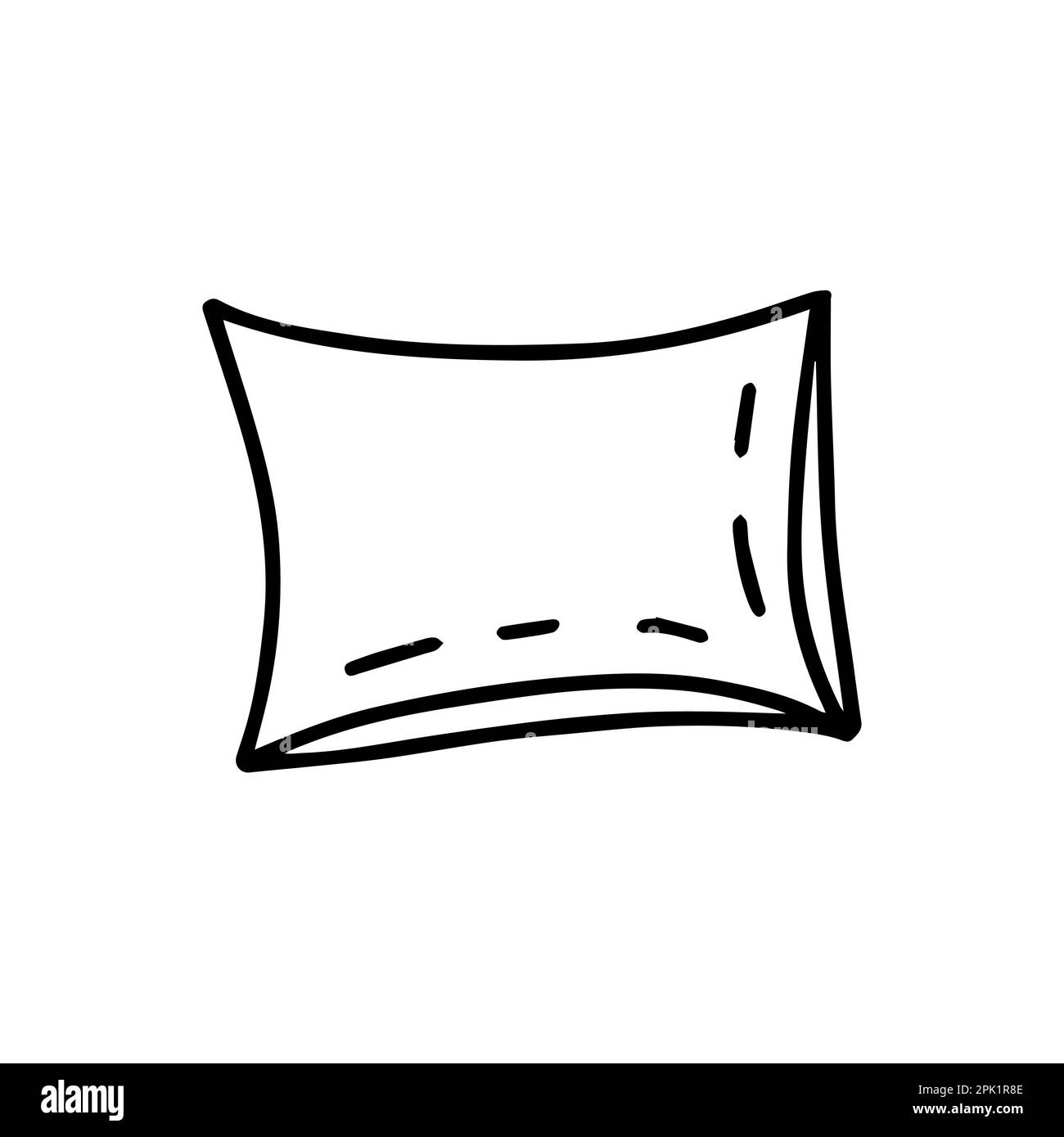 Doodle hand drawn pillow illustration Stock Vector Image & Art - Alamy