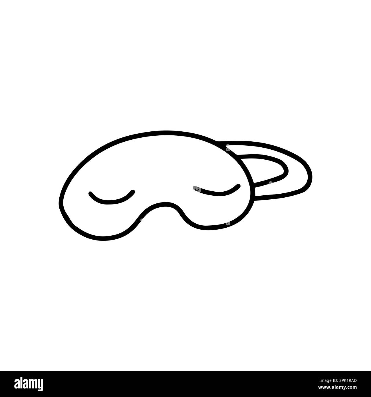 Doodle speeping mask Stock Vector Image & Art - Alamy