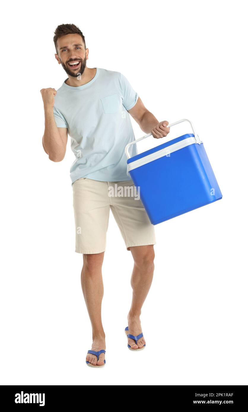 Man on camping trip Cut Out Stock Images & Pictures - Alamy