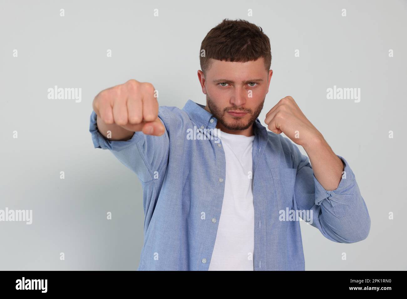 Guy ready fist fight hi-res stock photography and images - Alamy