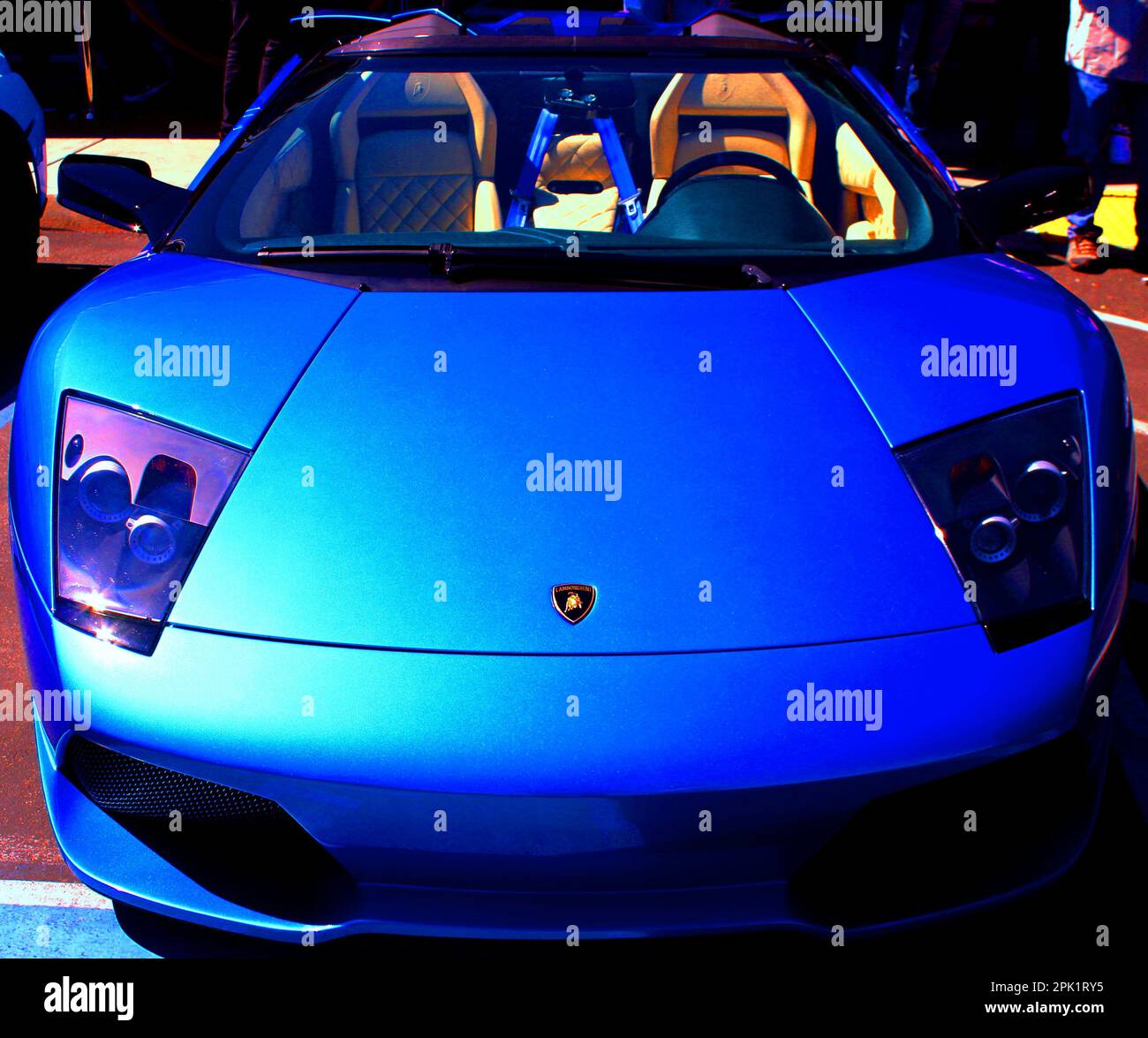 Lamborghini Murcielago X Porsche Gt2 Stock Photo Alamy