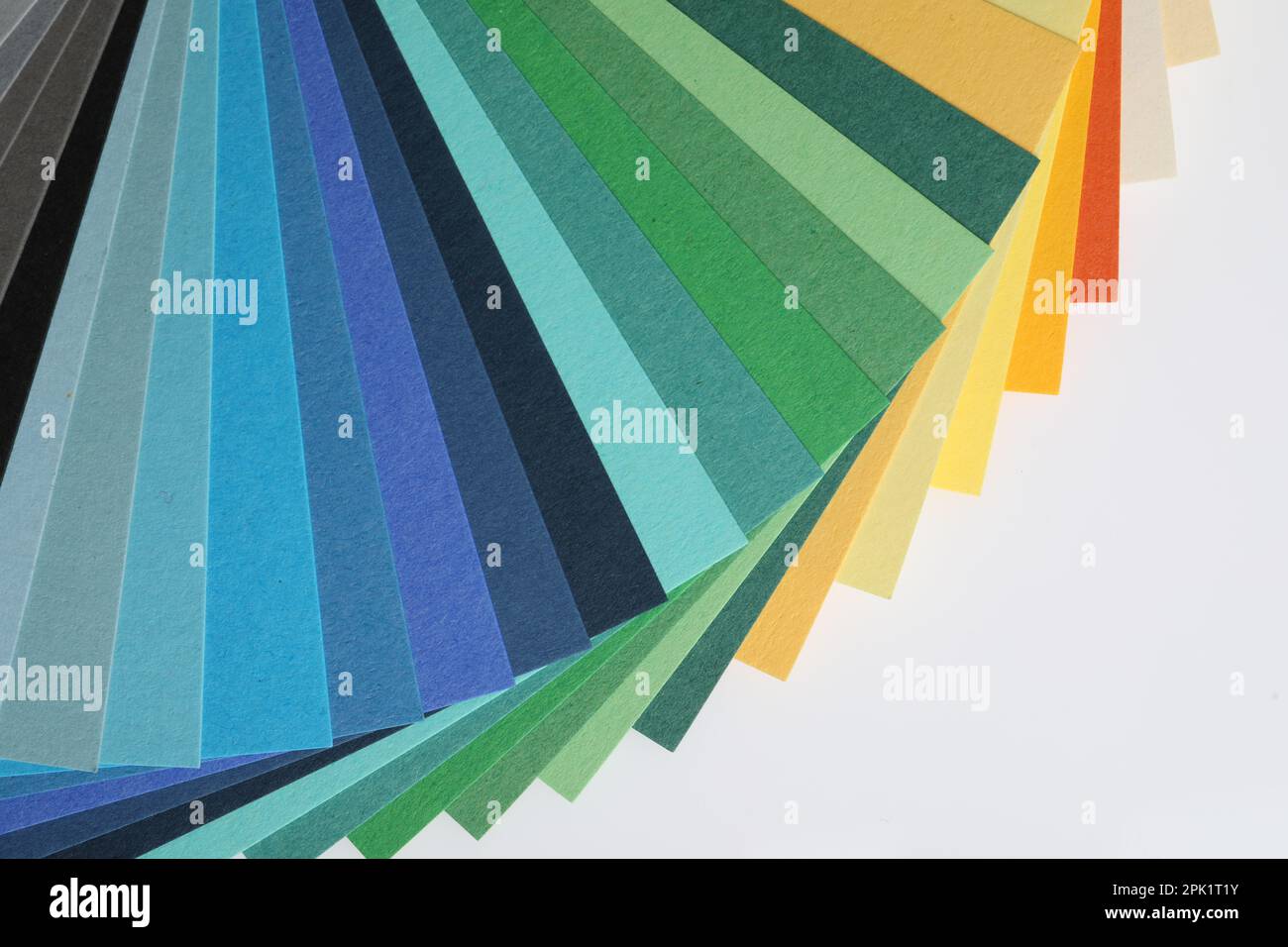 Color palette on white background, top view Stock Photo - Alamy