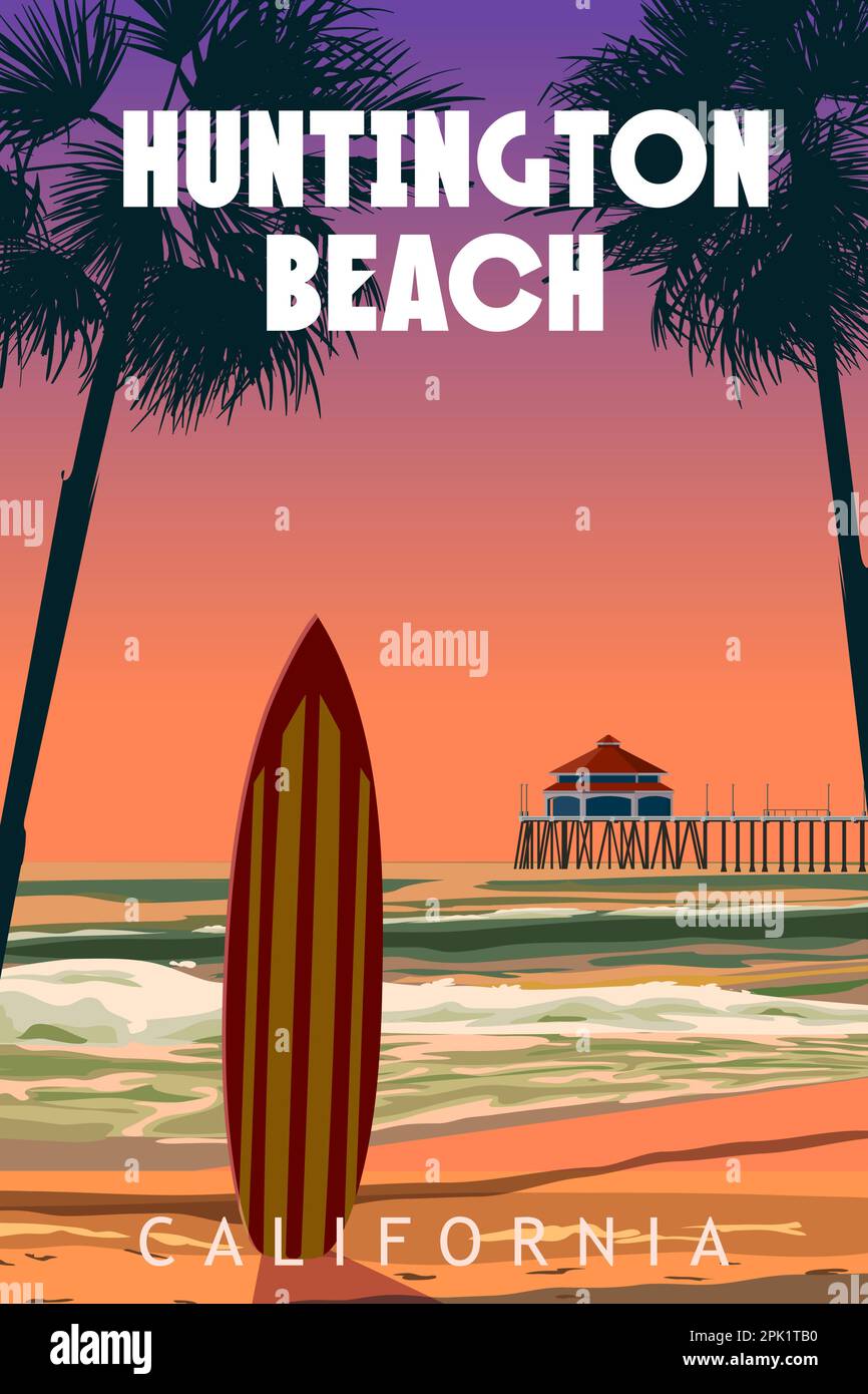 Huntington beach lifeguard Stock Vector Images - Alamy