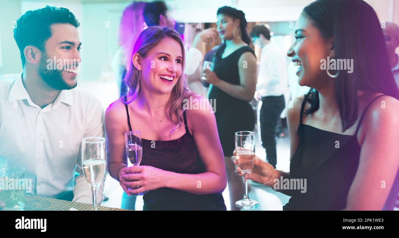 The kind of people every party needs. a group of young friends having ...
