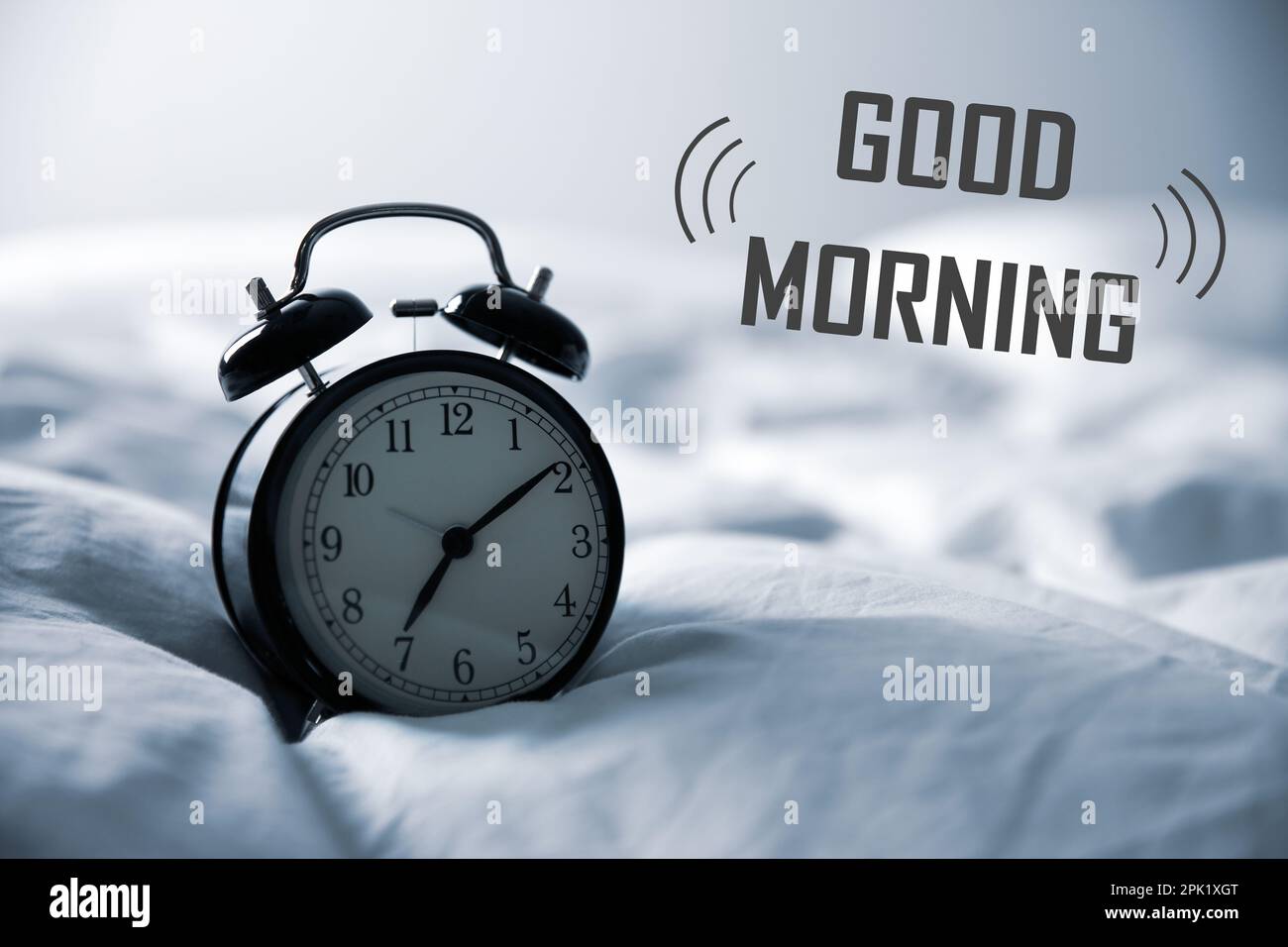 Black alarm clock bed hi-res stock photography and images - Alamy