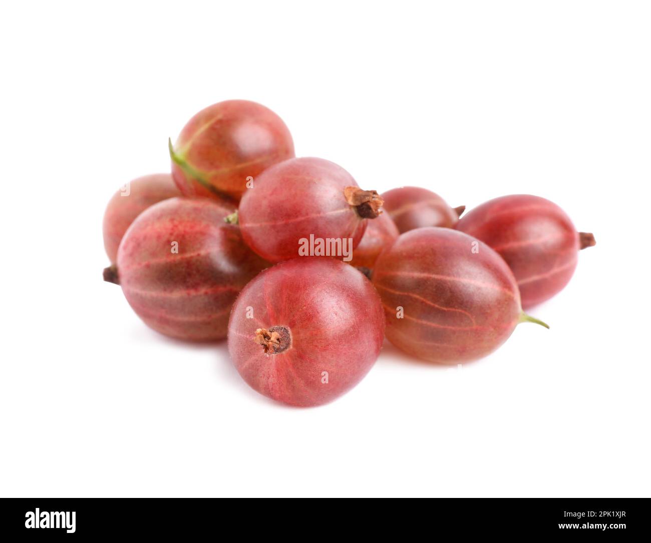 Pile of fresh ripe gooseberries on white background Stock Photo - Alamy